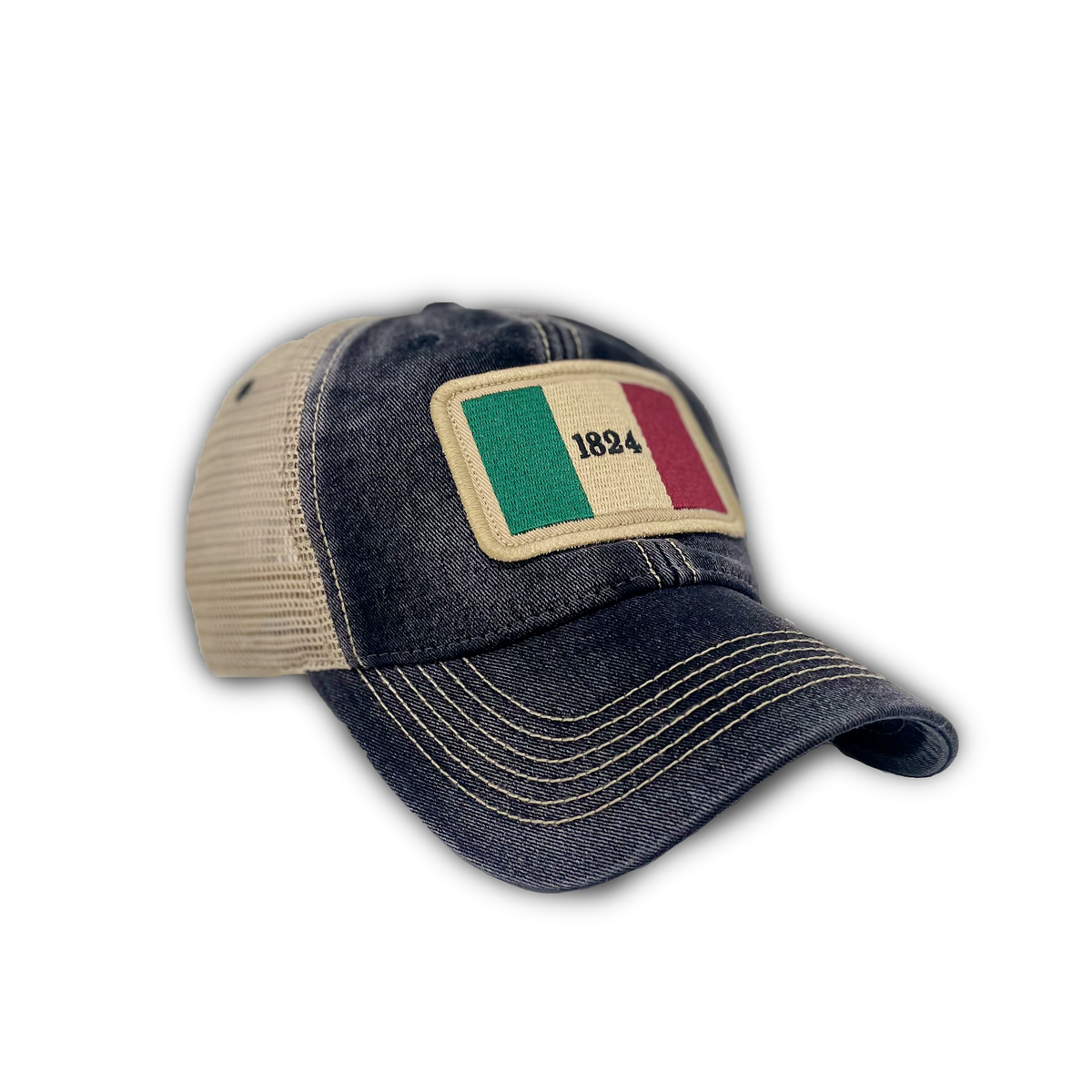 Alamo 1824 Flag Patch Trucker Hat, Black – SL Revival Co.