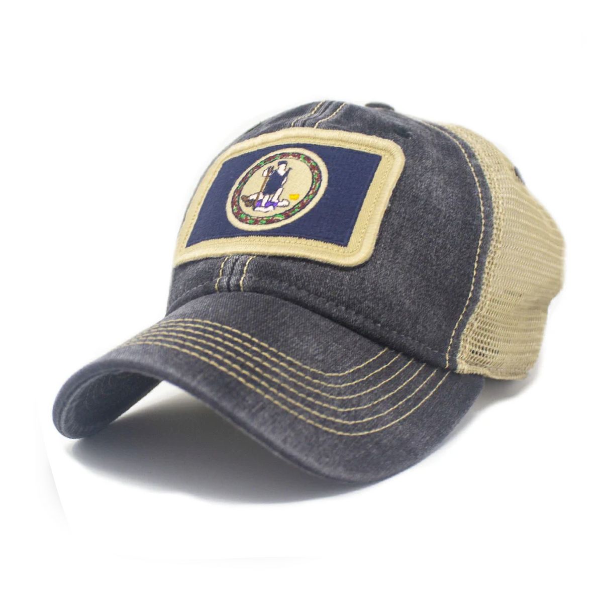 Virginia Flag Patch Trucker Hat, Black – SL Revival Co.